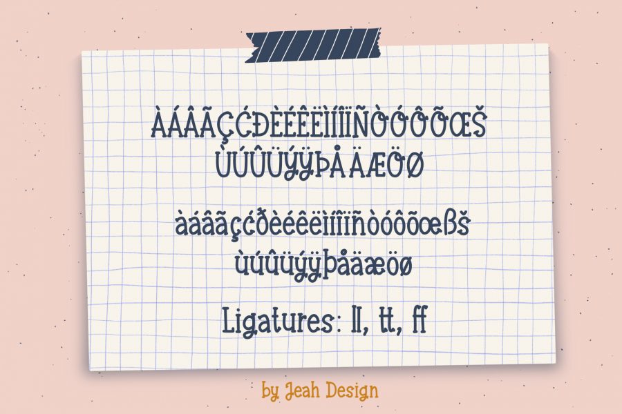 A Hand-Drawn Font • Punch Needle Typeface • Jeah Design
